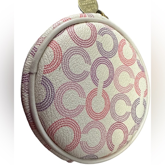 Coach | Bags | Coach Round Coin Purse Monogram Multicolor | Poshmark